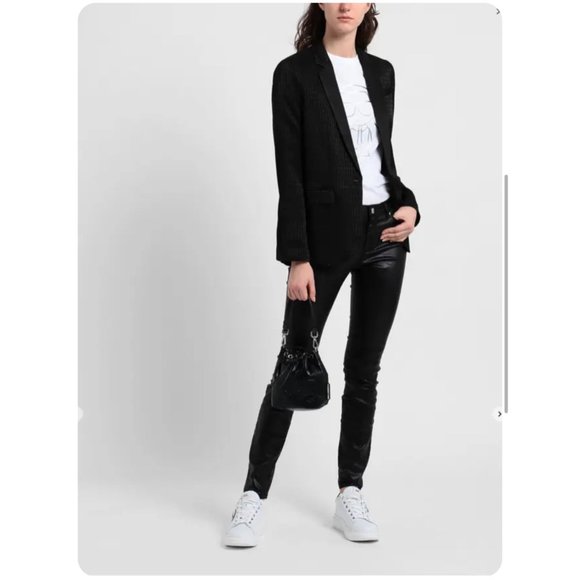 Karl Lagerfeld | Jeans | New Karl Lagerfeld Vegan Leather Stretch Jeans ...